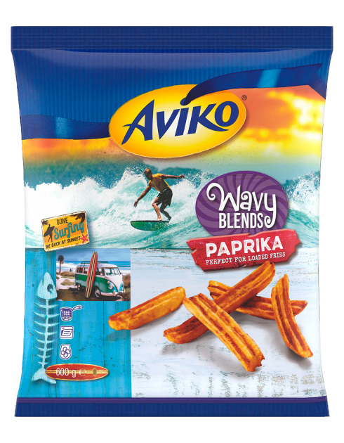 Wavy Blends Paprika 600 g - Frytki - Aviko Polska